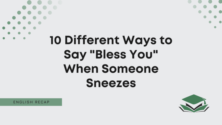 Different Ways to Say "Bless You" When Someone Sneezes - English Recap